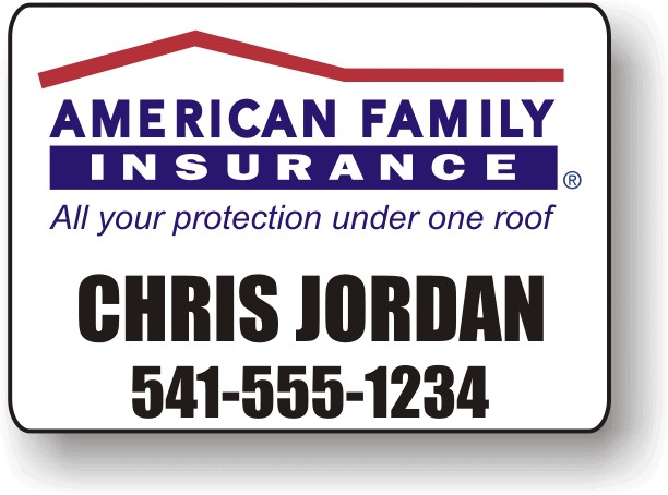 American Family Insurance 16 x 24 Magnetic Car Signs (Pair) - $95.00 ...