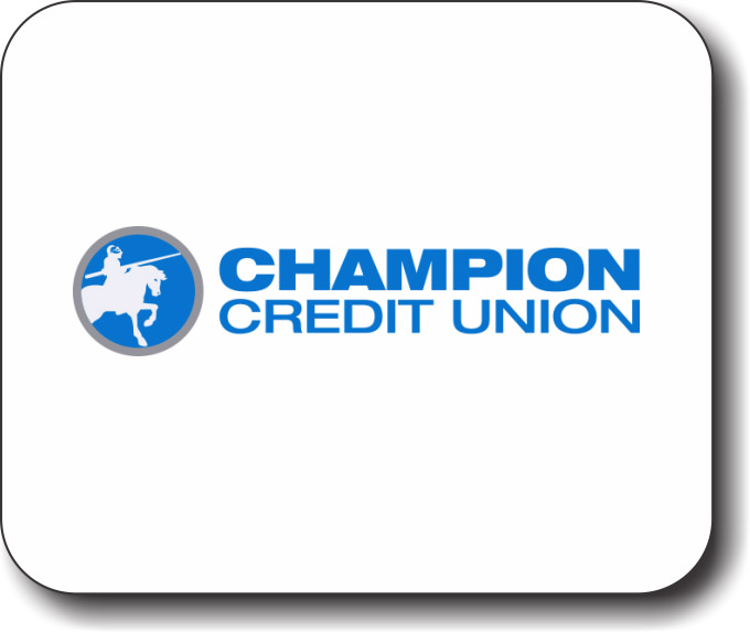 Champion Credit Union Mousepad - $15.95 | NiceBadge™