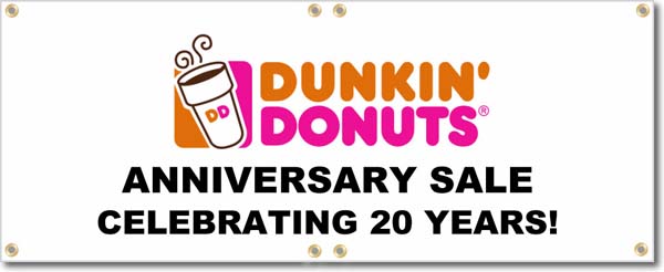 Dunkin' Donuts Banner Logo Center - $99.00 | NiceBadge™