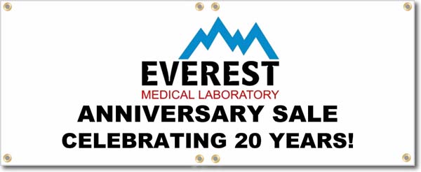 Everest Medical Laboratory Banner Logo Center - $99.00 | NiceBadge™