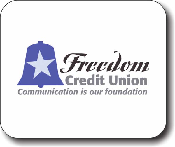 Freedom Credit Union Mousepad - $15.95 | NiceBadge™