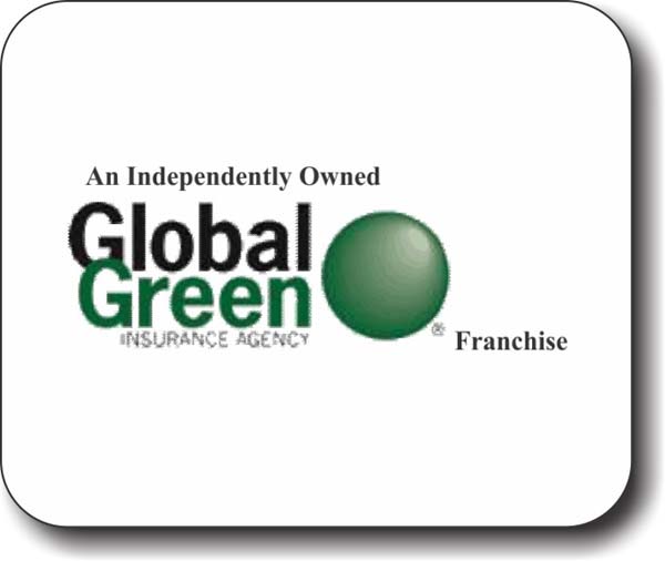 Global Green Insurance Agency Mousepad - $15.95 | NiceBadge™