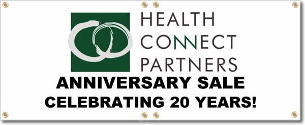 Health Connect Partners Banner Logo Center - $99.00 | NiceBadge™
