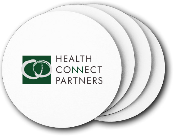 Health Connect Partners Coasters (5 Pack) - $15.87 | NiceBadge™
