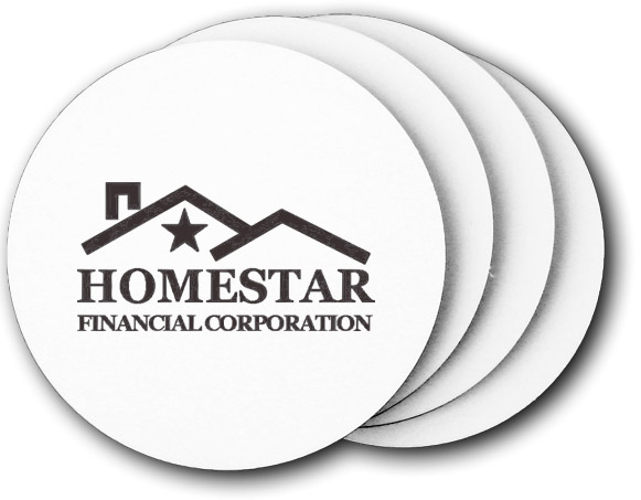 HomeStar Financial Corporation Coasters (5 Pack) - $15.87 | NiceBadge™