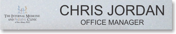 Internal Medicine & Pediatric Clinic Nameplate - $14.25 | NiceBadge™