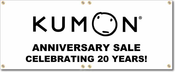 Kumon Math & Reading Centers Banner Logo Center - $99.00 | NiceBadge™