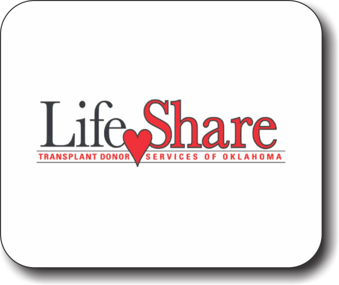 LifeShare Transplant Services Mousepad - $15.95 | NiceBadge™