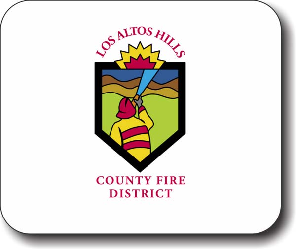 Los Altos Hills County Fire District Mousepad - $15.95 | NiceBadge™