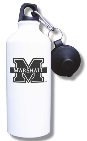 Marshall University Water Bottle - White - $18.95 | NiceBadge™