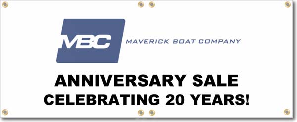 Maverick Boat Company Banner Logo Center - $99.00 | NiceBadge™