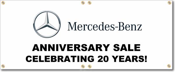 Mercedes-Benz Banner Logo Center - $99.00 | NiceBadge™