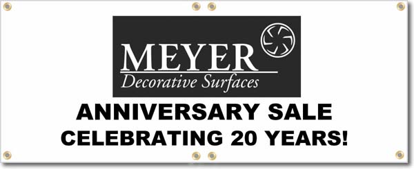 Meyer Decorative Surfaces Banner Logo Center - $99.00 | NiceBadge™