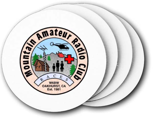 Mountain Amateur Radio Club Coasters (5 Pack) - $15.87 | NiceBadge™