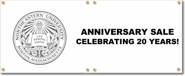 Northeastern University Banner Logo Left - $99.00 | NiceBadge™