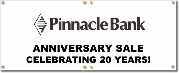 Pinnacle Bank Banner Logo Center - $99.00 | NiceBadge™