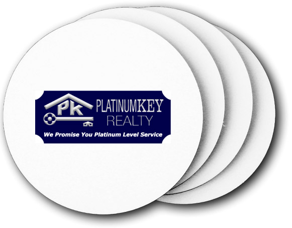 Platinum Key Realty Coasters (5 Pack) - $15.87 | NiceBadge™