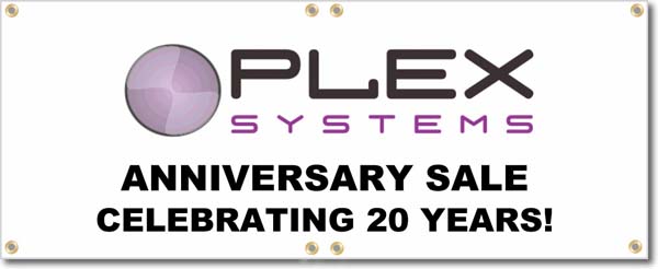 Plex Systems Banner Logo Center - $99.00 | NiceBadge™