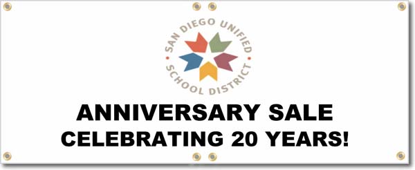 San Diego Unified School District Banner Logo Center - $99.00 | NiceBadge™