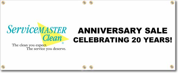 ServiceMaster Clean Disaster Restoration Banner Logo Left - $99.00 ...