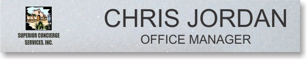 Superior Concierge Services, Inc. Nameplate - $14.25 | NiceBadge™
