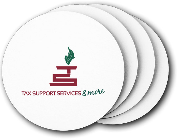 Tax Support Services & More Coasters (5 Pack) - $15.87 | NiceBadge™