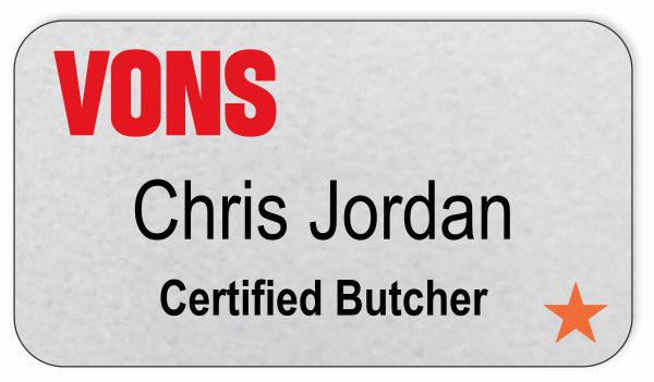 Vons Silver Badge with Certified - $1.71 | NiceBadge™