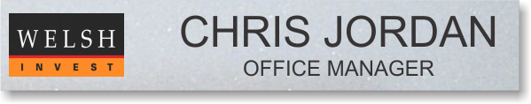 Welsh Companies Nameplate - $14.25 | NiceBadge™
