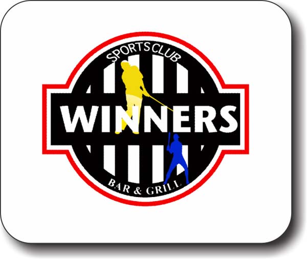 Winners Sports Club Bar & Grill Mousepad - $15.95 | NiceBadge™