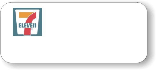 7-Eleven White Logo Only Badge - $3.66 | NiceBadge™