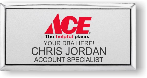 Ace Hardware Silver Executive Badge - $8.72 | NiceBadge™