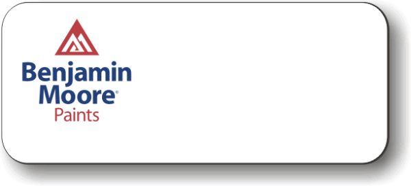 Benjamin Moore Paints White Logo Only Badge - $8.51 | NiceBadge™