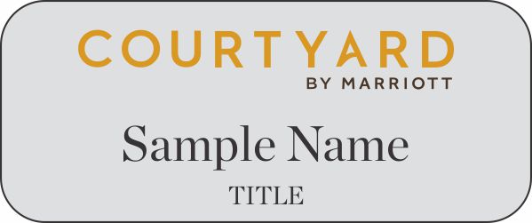 Courtyard By Marriott Standard Silver Badge - $7.89 | NiceBadge™
