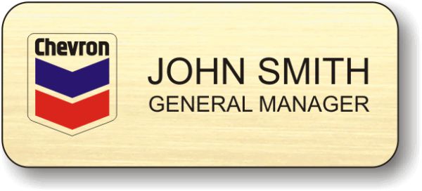 Chevron Gold Badge - $9.01 | NiceBadge™