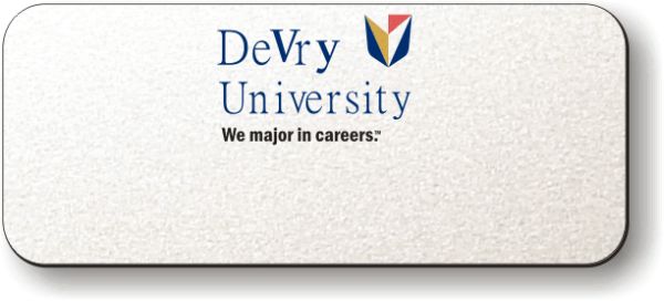 DeVry University Silver Logo Only Badge - $10.25 | NiceBadge™
