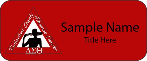 COPY Delta Sigma Theta Sorority Red Name Badge - Rutherford County ...