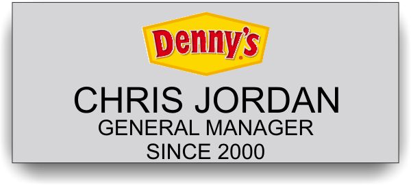 Denny's Silver Badge - $7.61 | NiceBadge™
