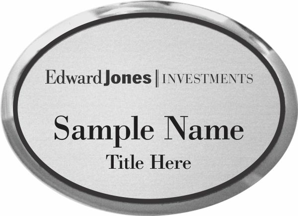 Edward Jones Investments Oval Executive Silver Badge - $10.58 | NiceBadge™
