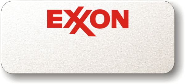 Exxon Silver Logo Only Badge - $5.16 | NiceBadge™