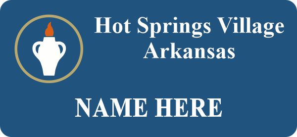 Gideon's International Hot Springs Village Arkansas - Blue Name Badge ...