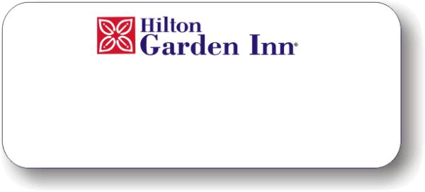 Hilton Logo D Red/Blue Logo White Logo Only Badge - $5.16 | NiceBadge™
