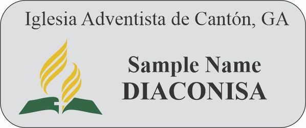 Iglesia Adventista de Canton Standard Silver Badge - DIACONISA - $11.55 ...