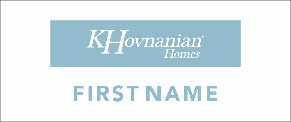 K. Hovnanian Homes Standard White Badge - $12.31 | NiceBadge™