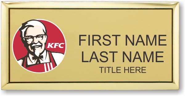 KFC Gold Executive Badge (Logo A) - $12.01 | NiceBadge™