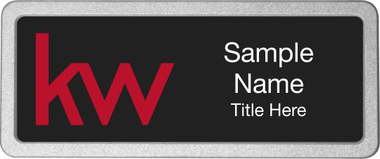 KW Logo Pebbled Prestige Black Badge - $32.00 | NiceBadge™