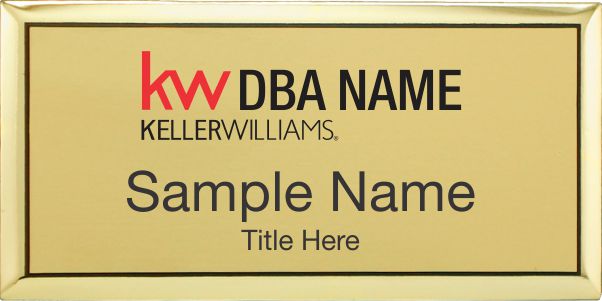 Keller Williams Realty Logo 2 Gold Executive Gold Badge - $9.98 ...