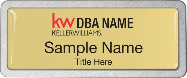 Keller Williams Realty Logo 2 Pebbled Prestige Gold Badge - $32.00 ...