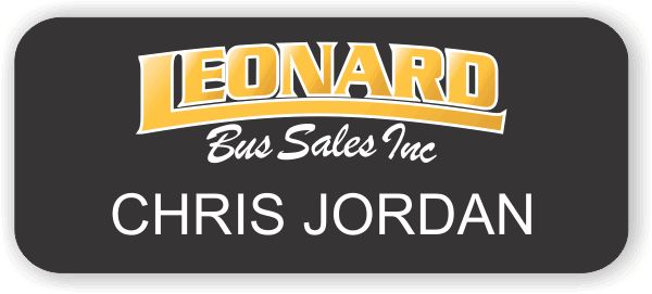 Leonard Bus Sales Black Badge - $9.02 | NiceBadge™