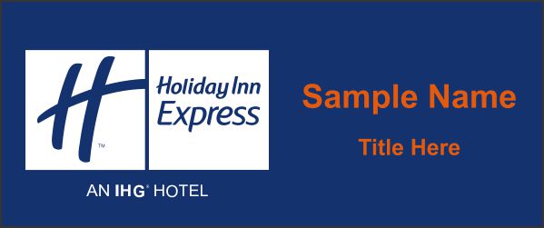 Holiday Inn Express Standard Other Square Corner badge - $9.10 | NiceBadge™