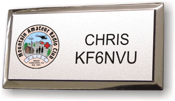 Mountain Amateur Radio Club Executive Silver Badge - $15.24 | NiceBadge™